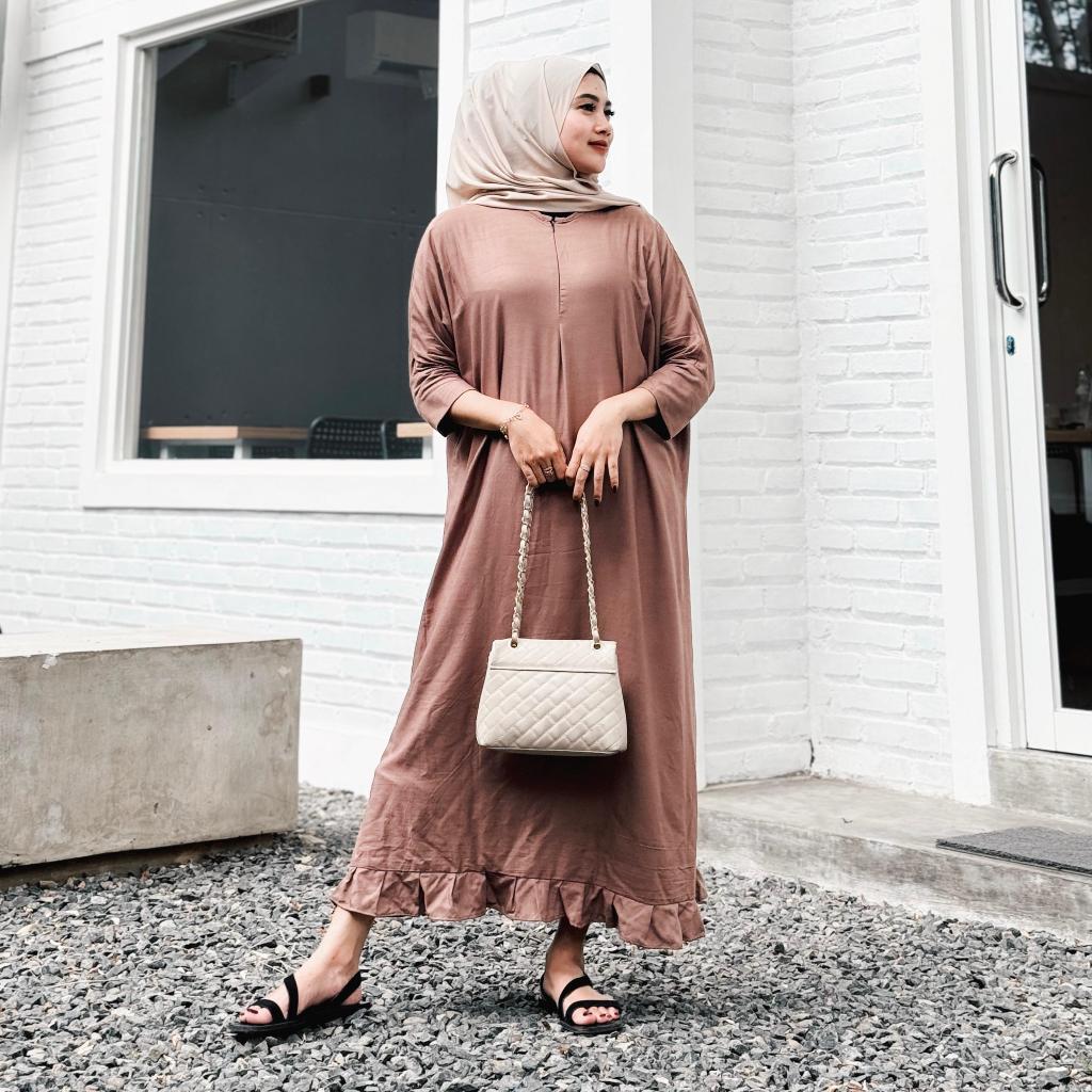 Jual Rifina Store Shabira Dress Rayon Premium dress muslim Batwing ...