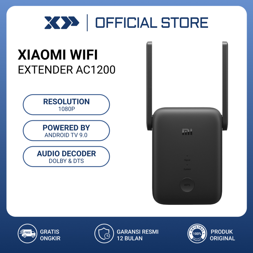 Jual Xiaomi WiFi Range Extender AC1200 Dual Bands 1200Mbps Garansi ...