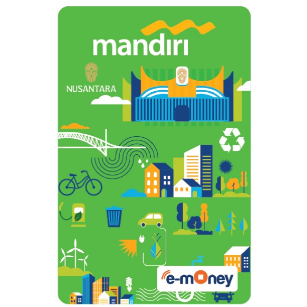 Jual Kartu E-money Mandiri Edisi IKN Portrait Hijau | Shopee Indonesia