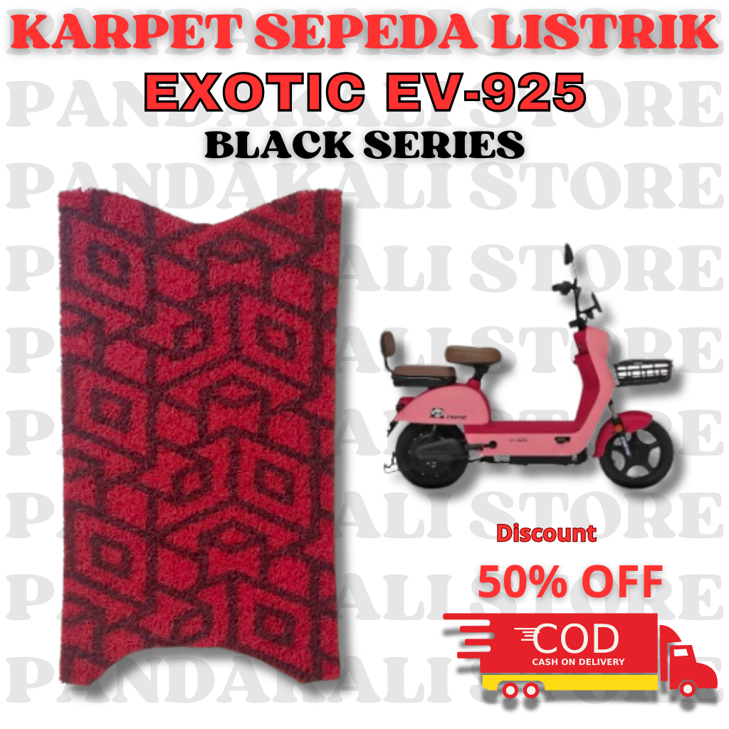 Jual Karpet Sepeda Listrik Exotic EV-925 Black Series Motif Spesial ...