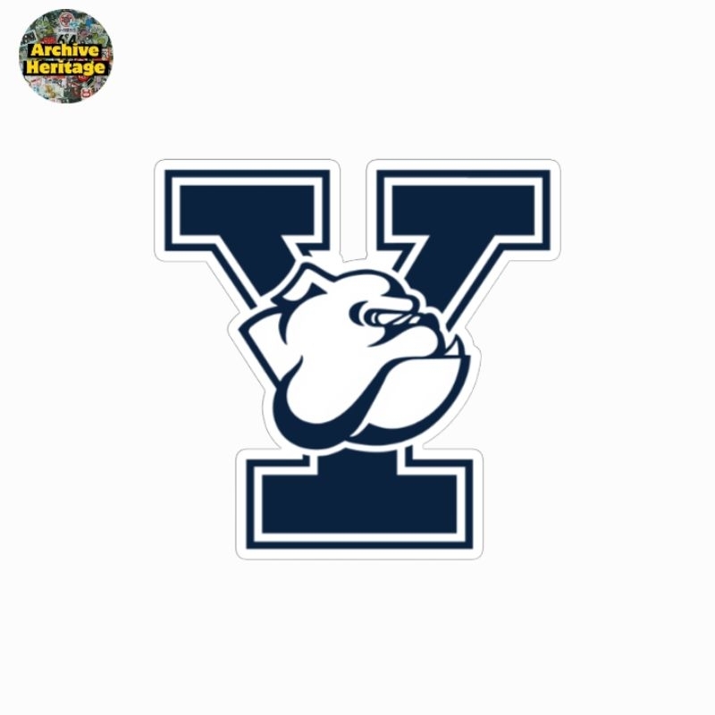 Jual sticker Yale Bulldogs football university campus logo universitas ...