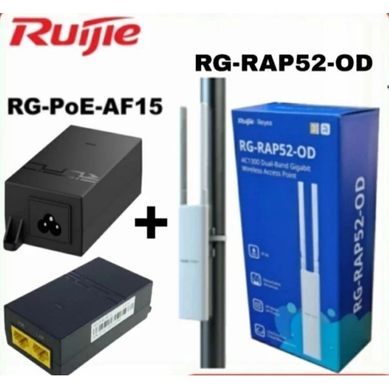 Jual Ruijie RG-RAP-52OD Access Point Wifi5 Dual-Band + RG-PoE AF15 ...