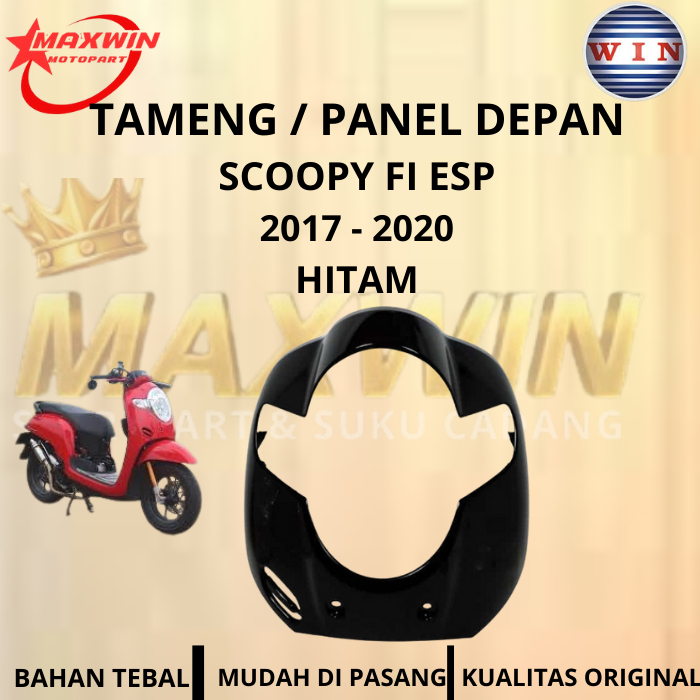 Jual Tameng Depan / Panel Depan Honda Scoopy All New Esp Warna Hitam ...