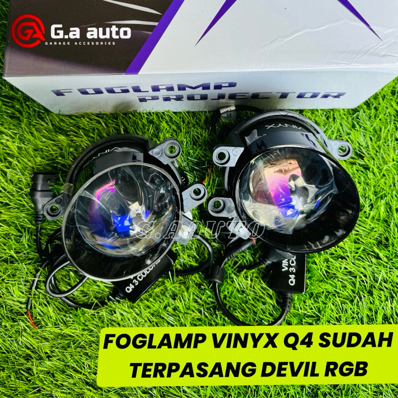 Jual Foglamp BiLED Projektor 3 Warna Custom Devil / Demon RGB 3 Inch Vinyx Q4 3 Warna | Shopee ...