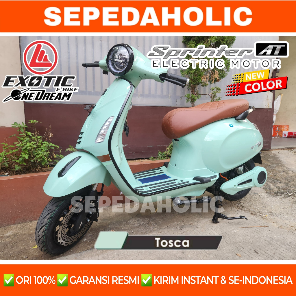 Jual Sepeda Motor Listrik EXOTIC SPRINTER LX / SPRINTER AT 1200 Watt By ...