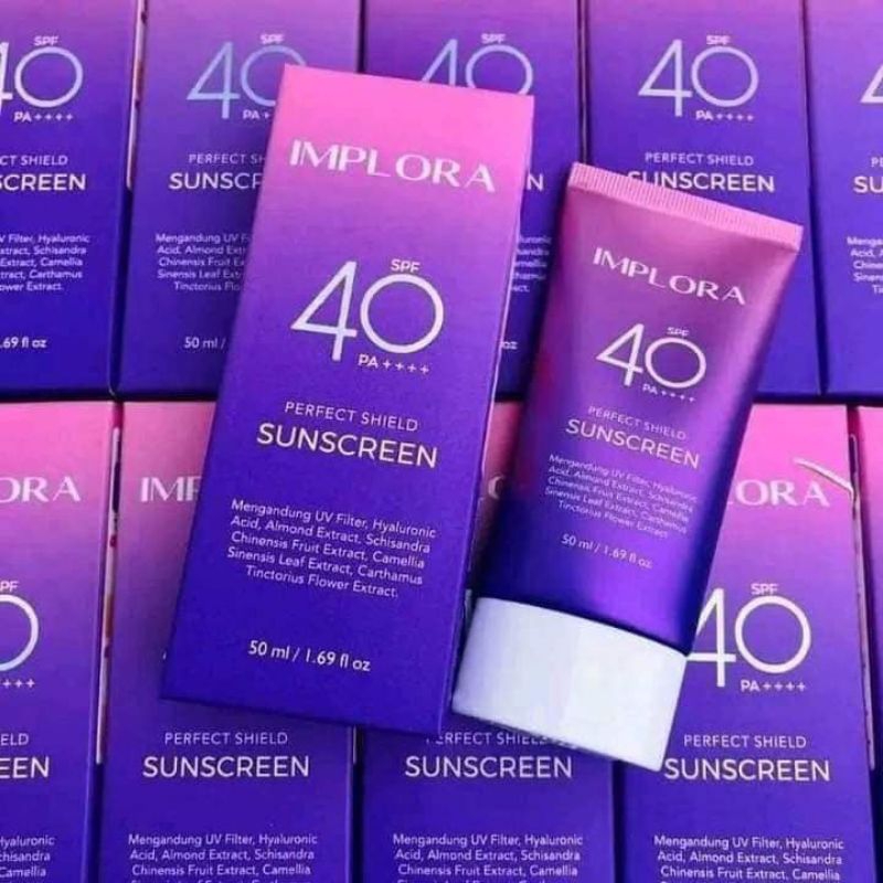 Jual Implora Perfect Shield Sunscreen SPF 40 PA+++ 50ml Sun Screen / Tabir Surya Sunblock ...