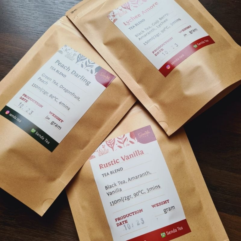 Jual SendaTea PEACH DARLING /THE CAFE SERIES/ - Pouch 100gram | Green ...