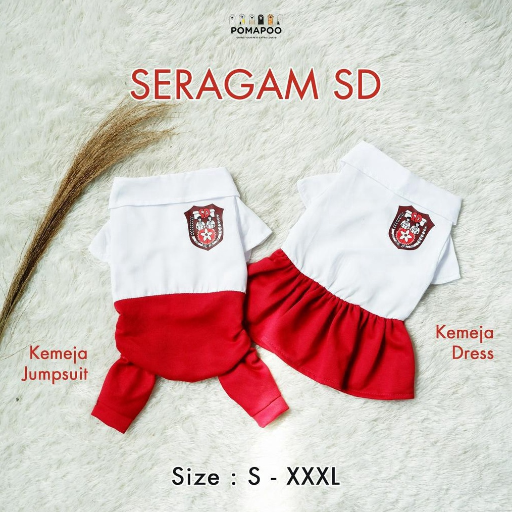 Jual POMAPOO Kostum Kucing dan Kostum Anjing Seragam SD | Shopee Indonesia