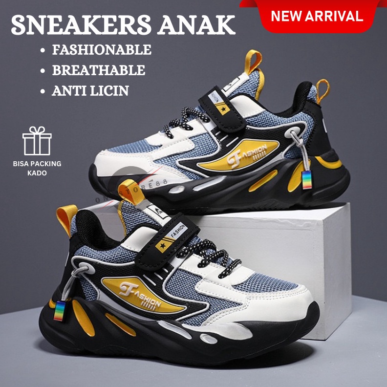 Jual Sapatu Anak Laki Laki Sepatu Sneakers Kets Ankle Anak Remaja ...