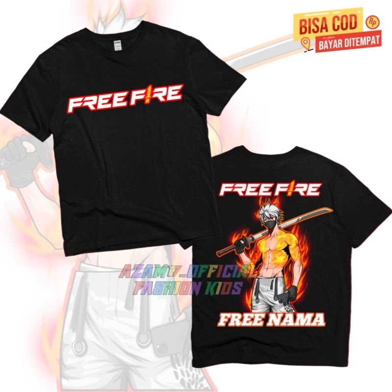 Jual (BISA COD) KAOS ANAK BAJU ANAK FF KARAKTER FF FREE FIRE VERSI ...