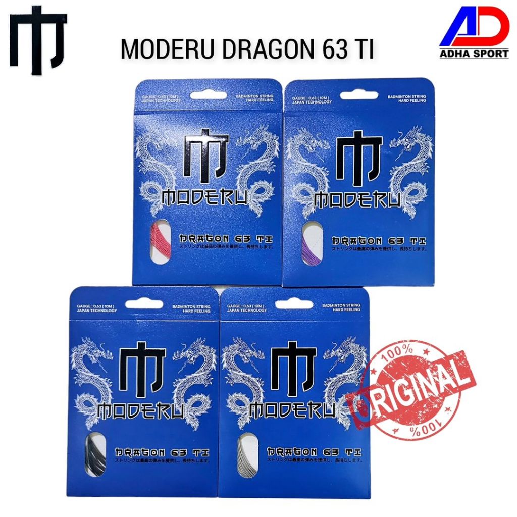 Jual Senar Badminton Moderu Dragon 63 Ti Original Senar Bulutangkis ...