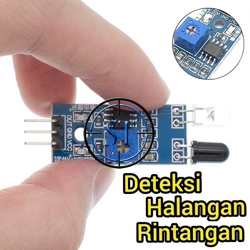 Jual Kit Sensor Pedeteksi Halangan Rintangan Obstacle Infrared Infra ...