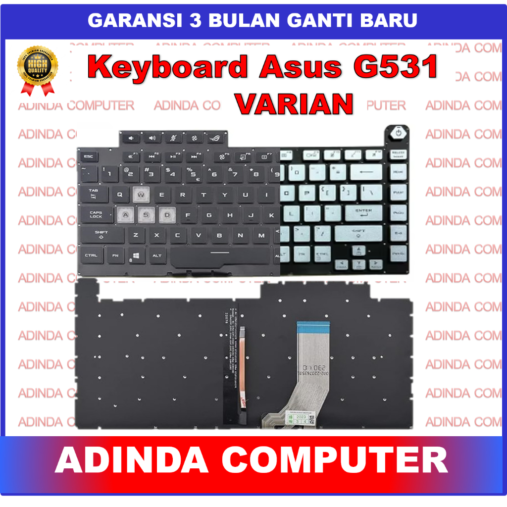 Jual Keyboard Asus ROG Strix Scar III G531 GL531GV GL531GW G532 G532L ...