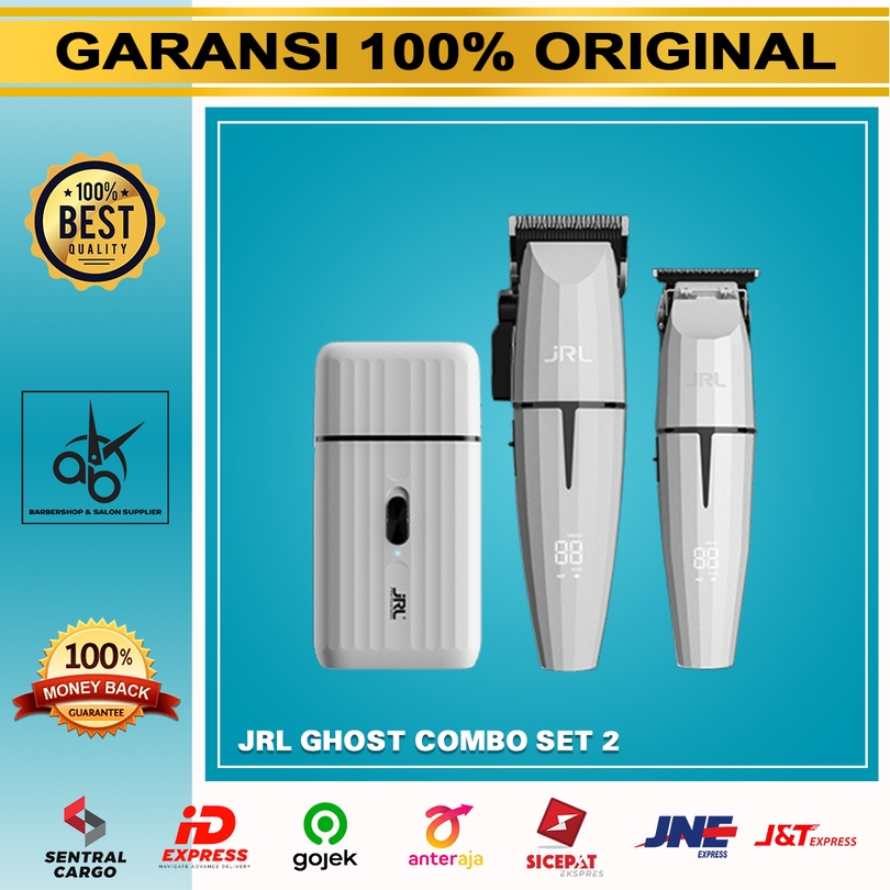 Jual JRL GHOST KIT 2 Professional Hair Clipper And Trimmer Paket Alat ...