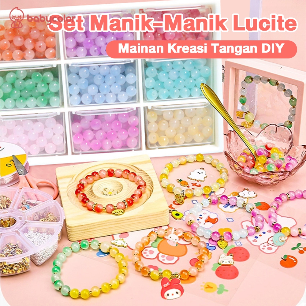 Jual BABYCOLOR DIY Manik Manik Set Kalung Gelang Lengkap Set Mainan ...