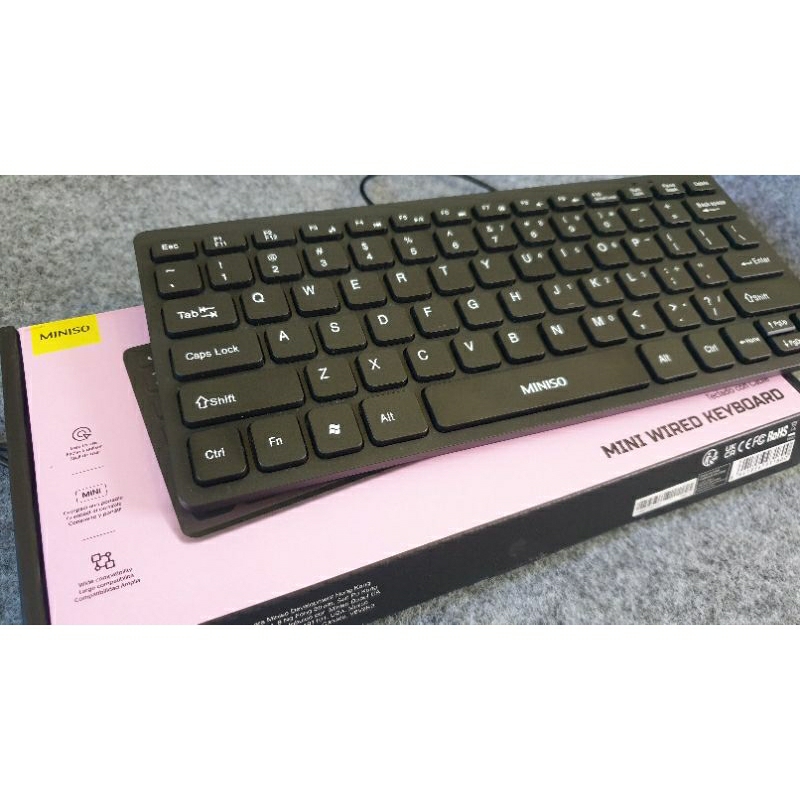 Jual keyboard miniso wired slim flat | Shopee Indonesia