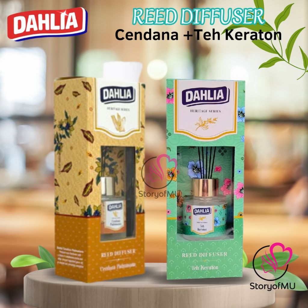 Jual DAHLIA Reed Diffuser Heritage Series Pengharum Ruangan 30ml Teh ...