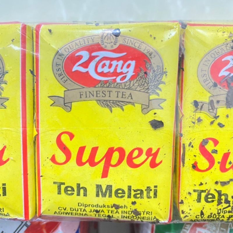 Jual TEH 2 TANG KUNING 2 tang SUPER MELATI 40GR X 10PCS | Shopee Indonesia
