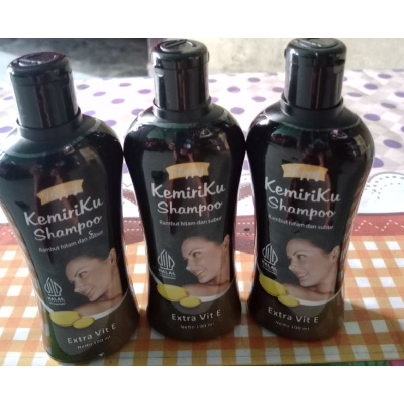 Jual Happy Kemiriku Shampoo Rambut hitam dan subur 100ml | Shopee Indonesia