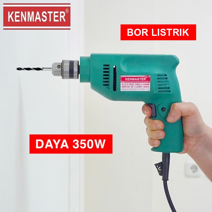 Jual Kenmaster Bor Listrik / Mesin Bor / Electric Drill 10 mm | Shopee Indonesia
