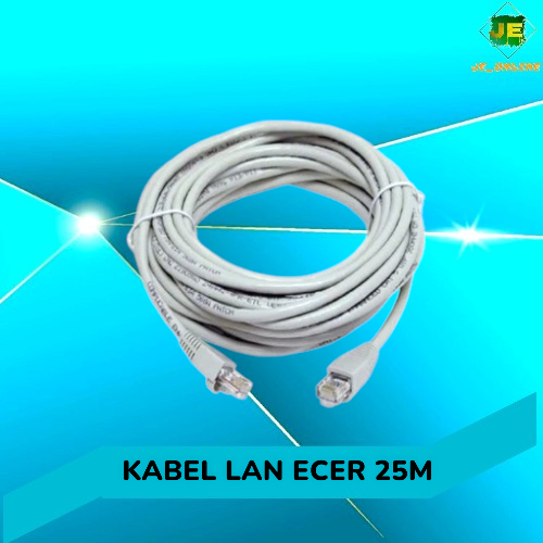 Jual Kabel LAN 25M UTP CAT5e -Rj45 - Plugboot Grey Siap Pakai 25 Meter ecer | Shopee Indonesia