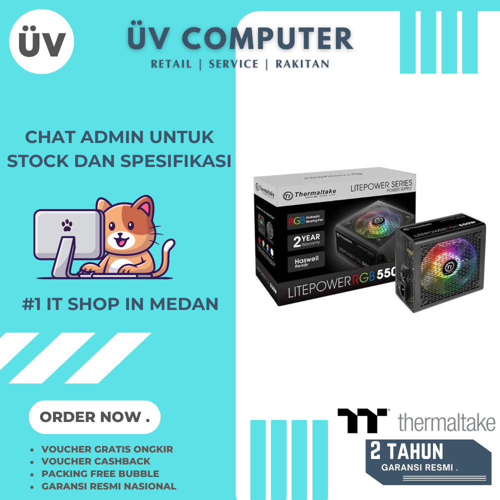 Jual Power Supply PSU Internal PC Komputer Thermaltake LitePower 550W ...