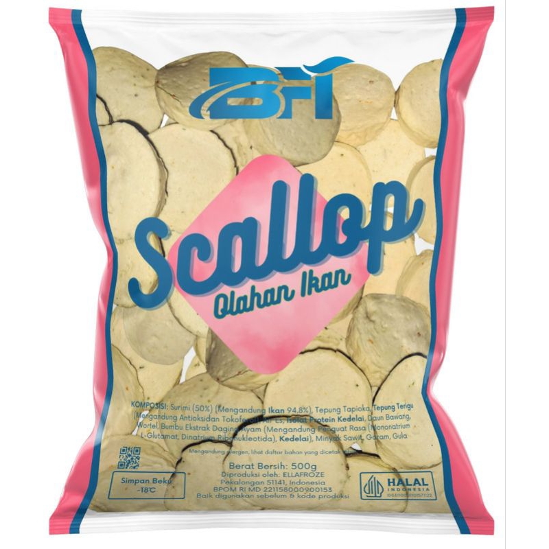 Jual SCALLOP BFI OLAHAN IKAN KEMASAN 500 GRAM | Shopee Indonesia