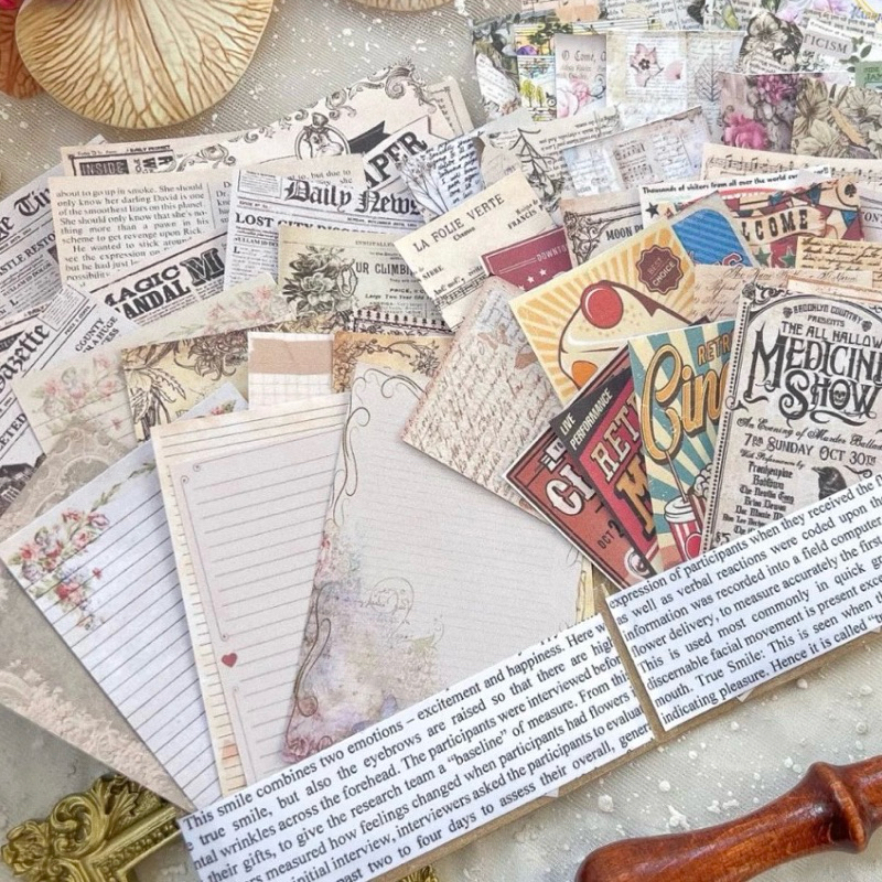 Jual [B760] 60pcs Journaling Jurnal Kit journal kit vintage deco diari ...