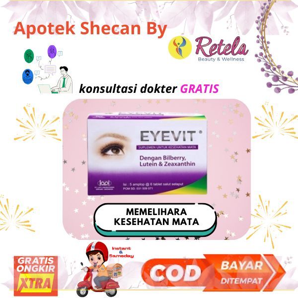 Jual EYEVIT 1 BOX ISI 30 TABLET MEMELIHARA KESEHATAN MATA | Shopee ...