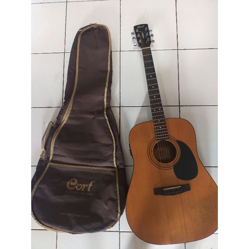 Jual gitar akustik elektrik string merk cort AD810E OP asli original ...