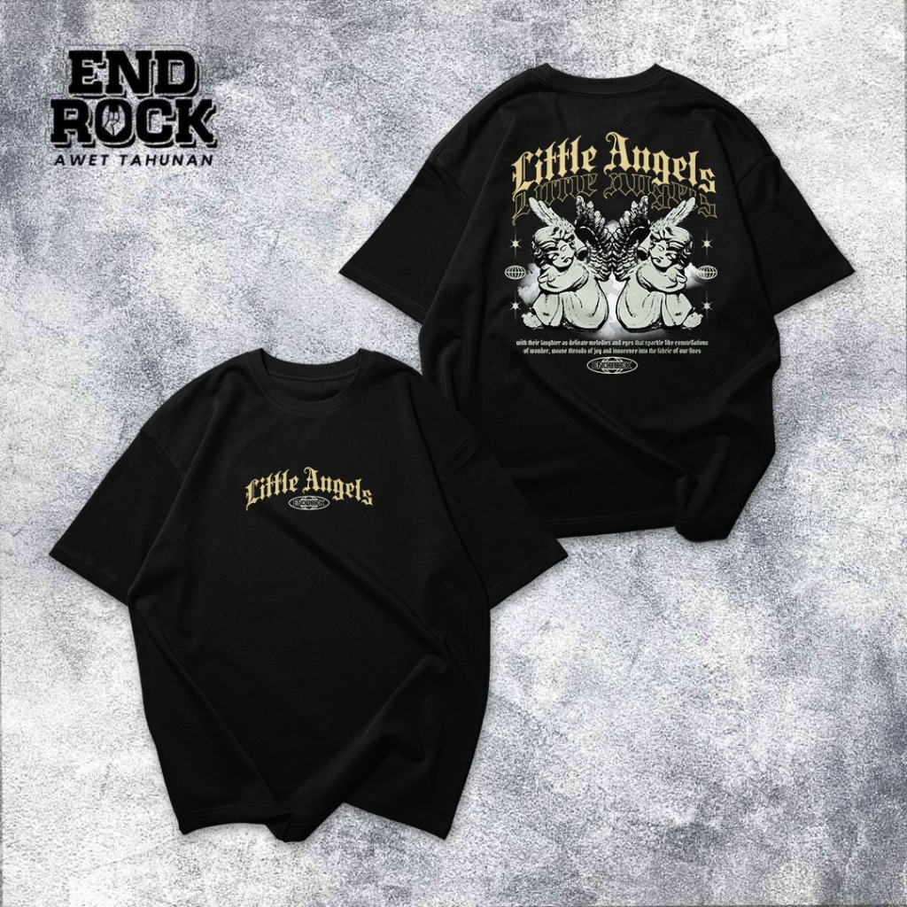 Jual Kaos Oversize Distro Original Endrock Tema LITTLE ANGELS | Shopee ...