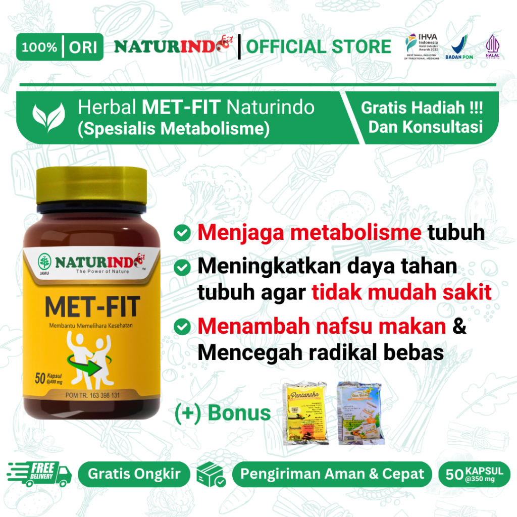 Jual Obat Herbal Naturindo Fit - MET FIT Spesial Untuk Menjaga ...