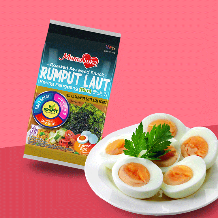 Jual Mama Suka rumput Laut Kering Panggang Rasa Salt Egg (Telur asin) 4 ...