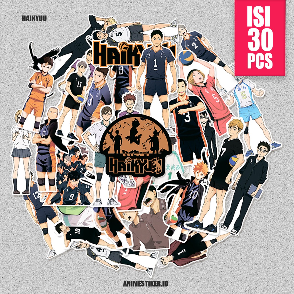 Jual stiker sticker pack anime HAIKYU stiker anime stiker estetik ...