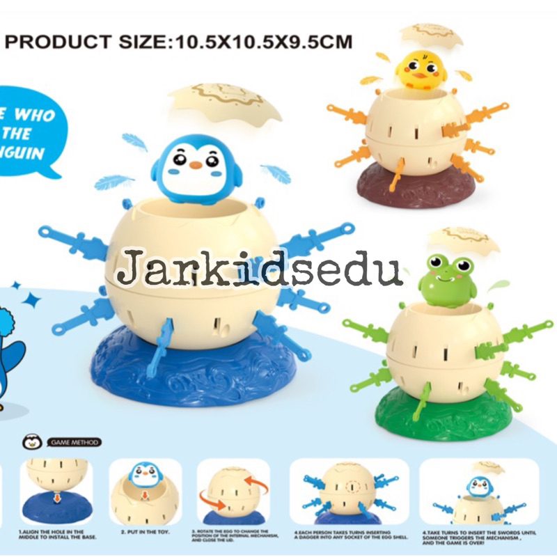 Jual Mainan Anak Fright Animal Game Board Pirates Family and Kids Game ...