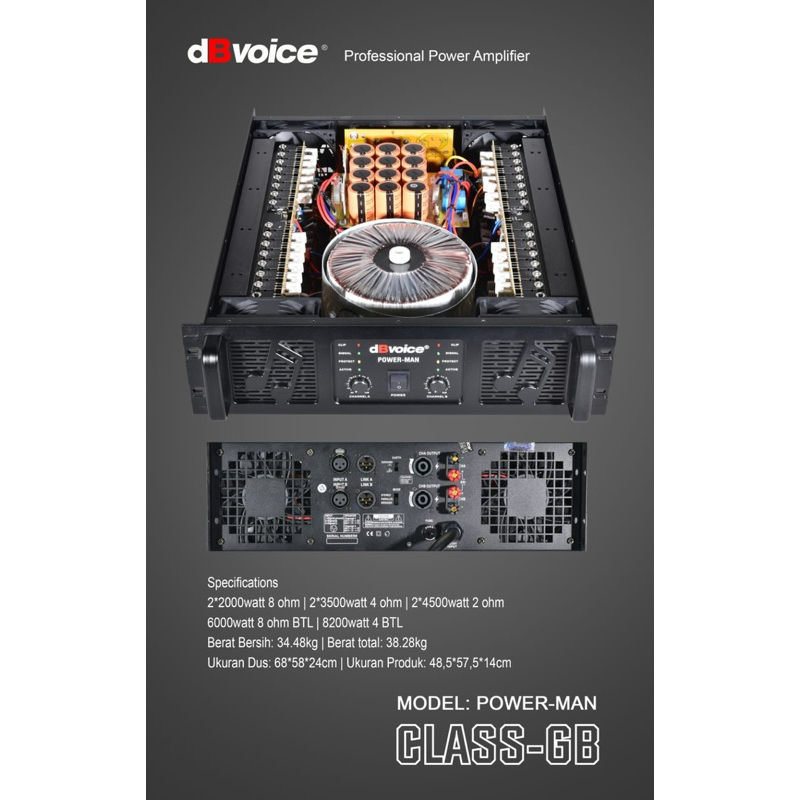 Jual Power dB Voice Power Man Original Amplifier Dbvoice Class GB ...