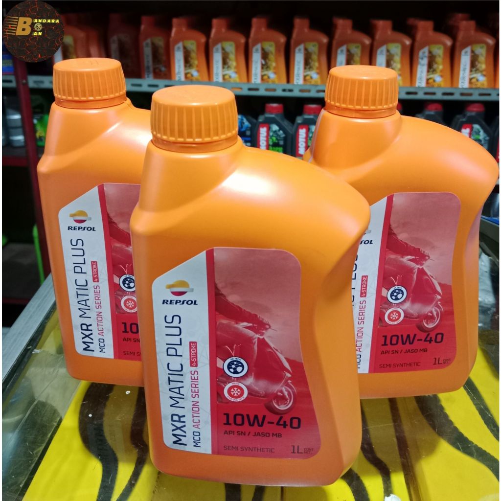Jual OLI MOTOR REPSOL MXR-MATIC PLUS 10W-40 1LT ( DIJAMIN OLI ASLI ...