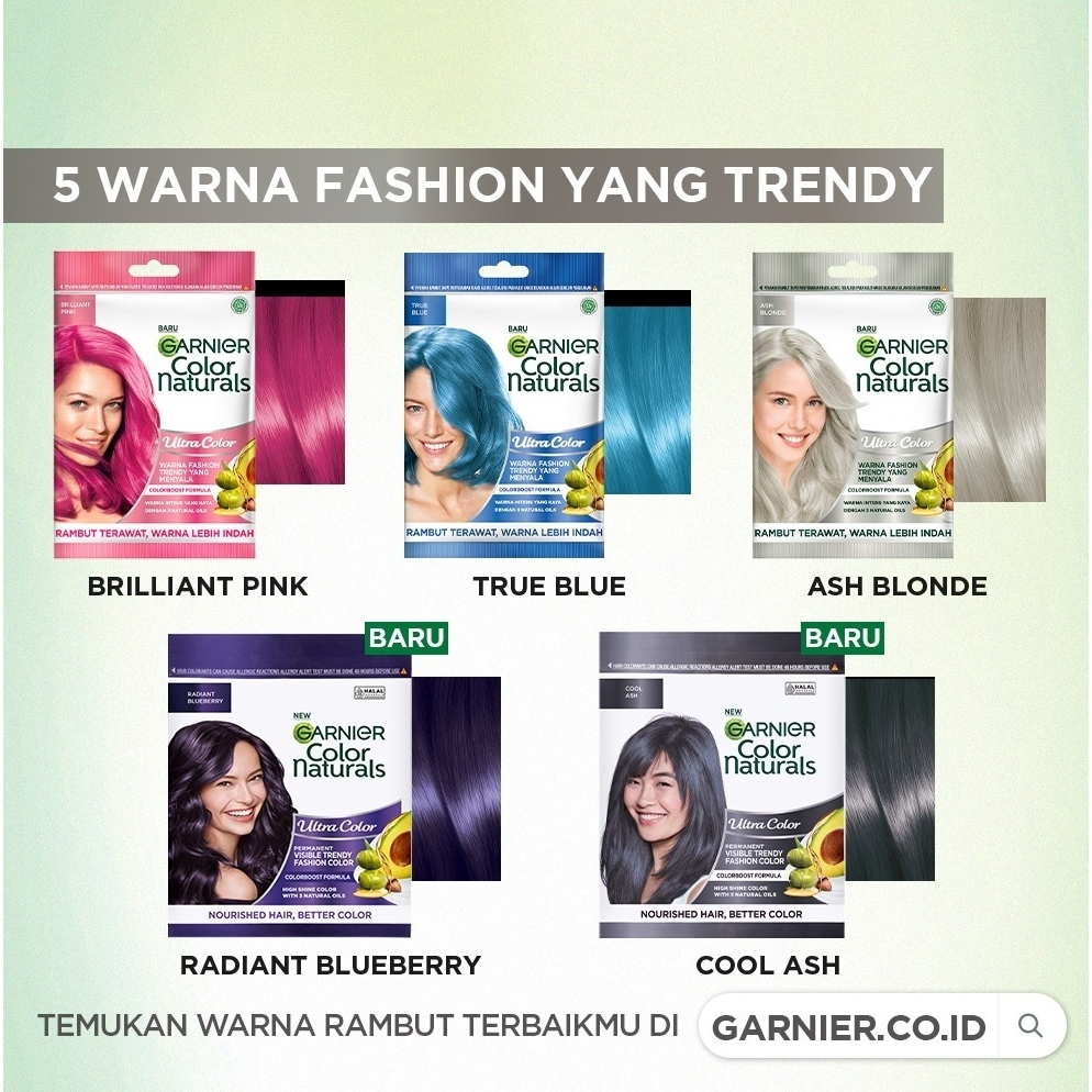 Jual GARNIER Hair Color Naturals Ultra Color 30gr + 30mL SACHET ...