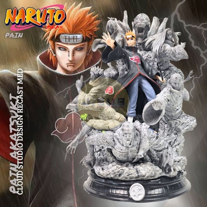 Jual Action Figure Pain Akatsuki Statue Naruto Cloud Studio Design ...