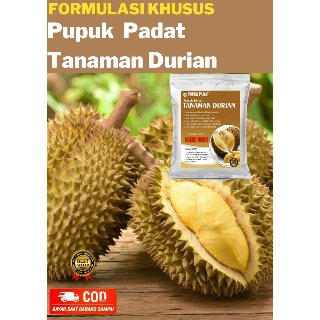 Jual Pupuk Booster Untuk Durian Cepat Berbuah Obat Organik Super Booster Buah Durian Montong ...
