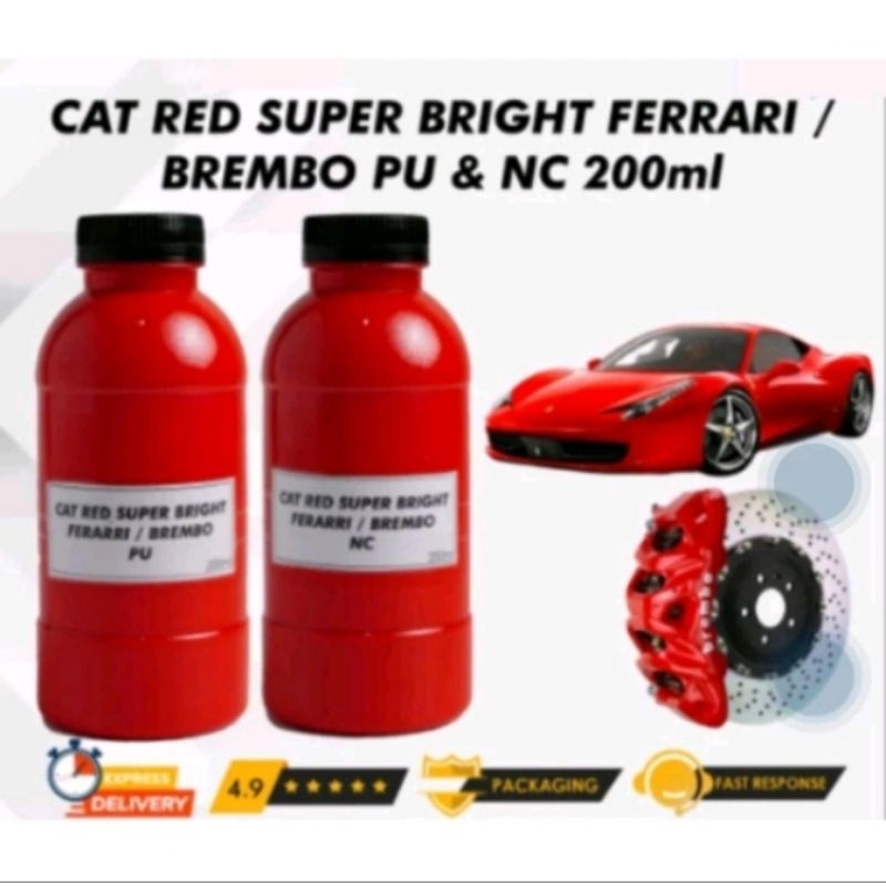 Jual Cat Merah Ferrari PU NC 100Ml 200Ml/Cat Merah Terang | Shopee ...