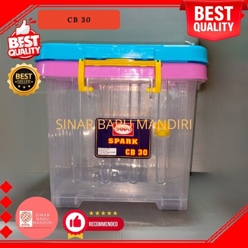 Jual Box container shinpo cb 30 spark / kotak penyimpanan beroda ...