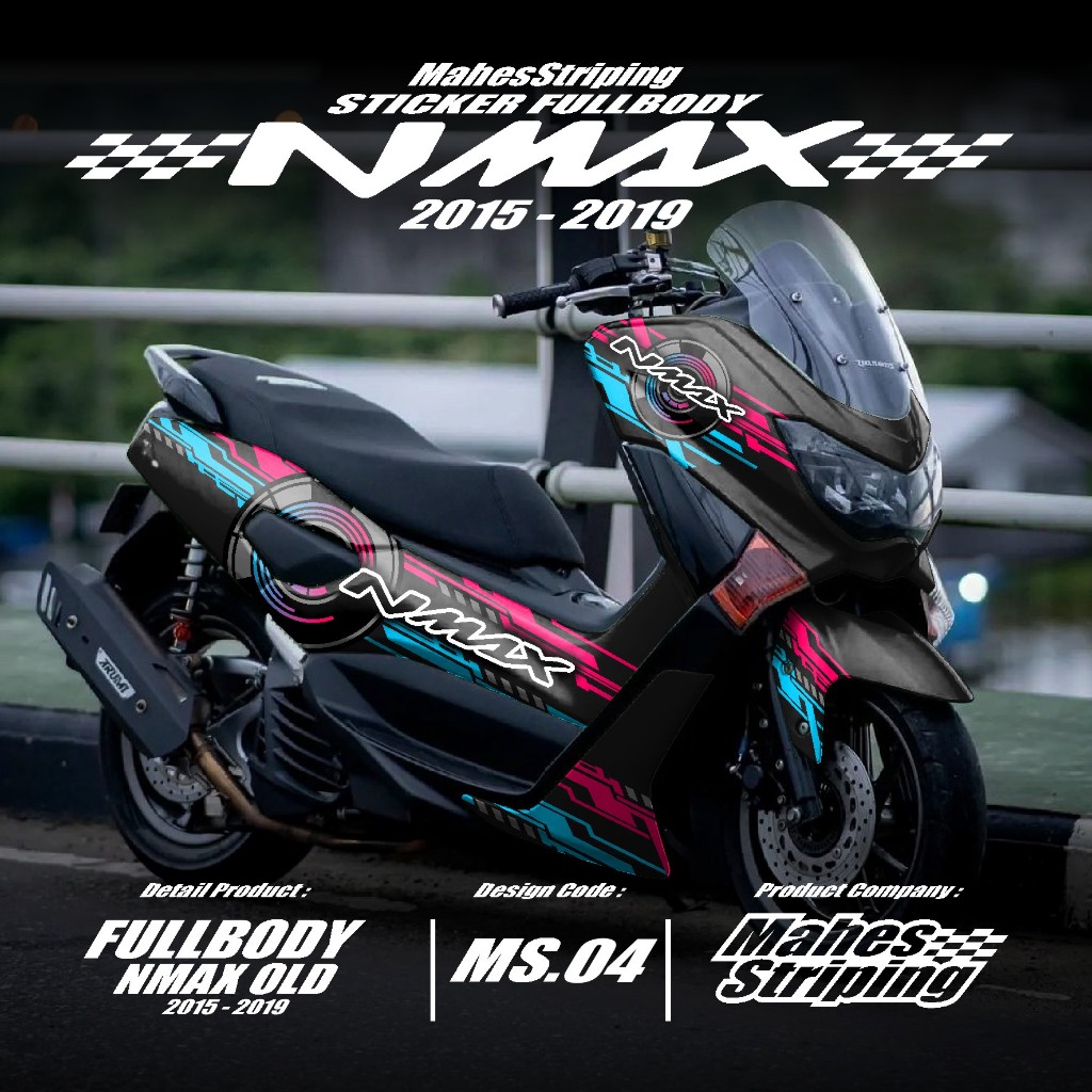 Jual Decal Nmax OLD full body - Sticker Striping Nmax 2015 2016 2017 ...