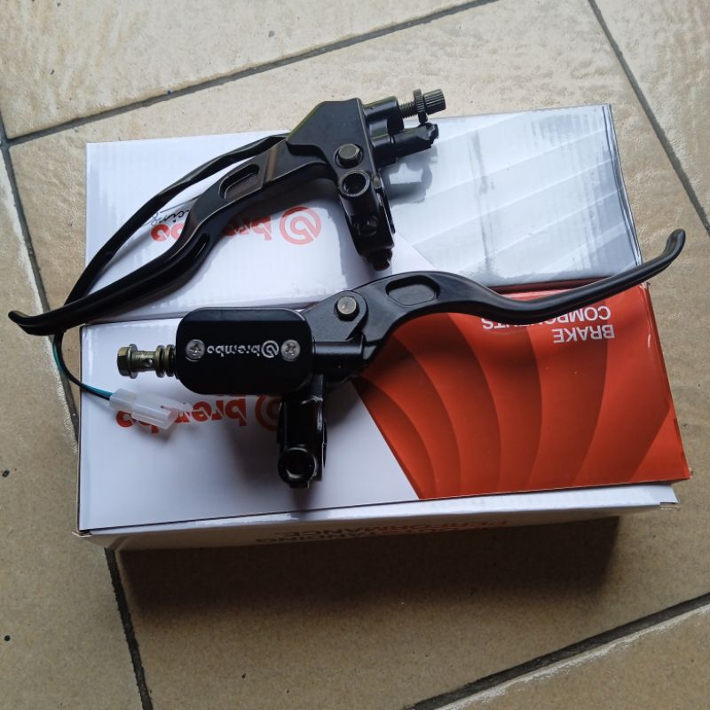 Jual Master rem brembo set kanan kiri model rcb tabung kotak dan switch ...