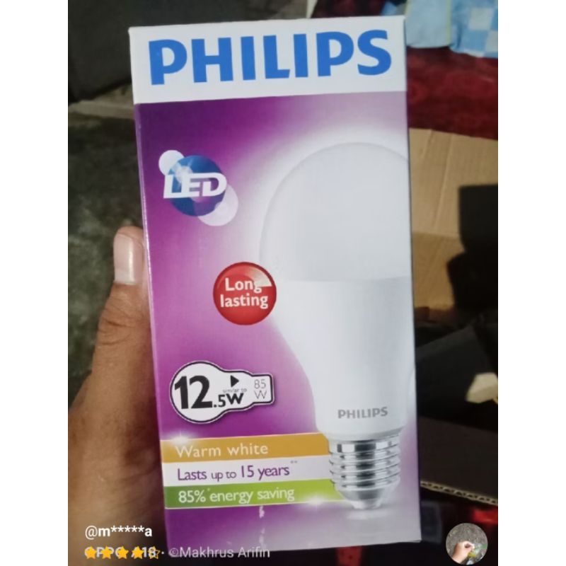 Jual Lampu Led Philips 12,5 Watt | Generasi Ke-3 | Fisik Lampu Berat ...