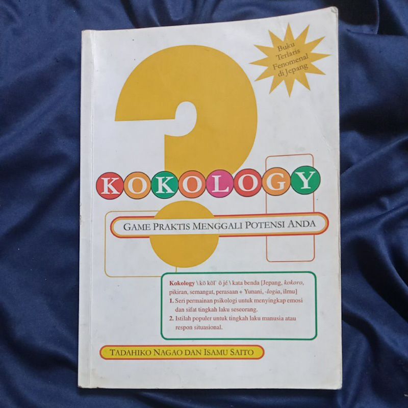 Jual Buku Original Murah - Buku Kokology/game praktis menggali potensi anda by Tadhiko Nagao dkk ...