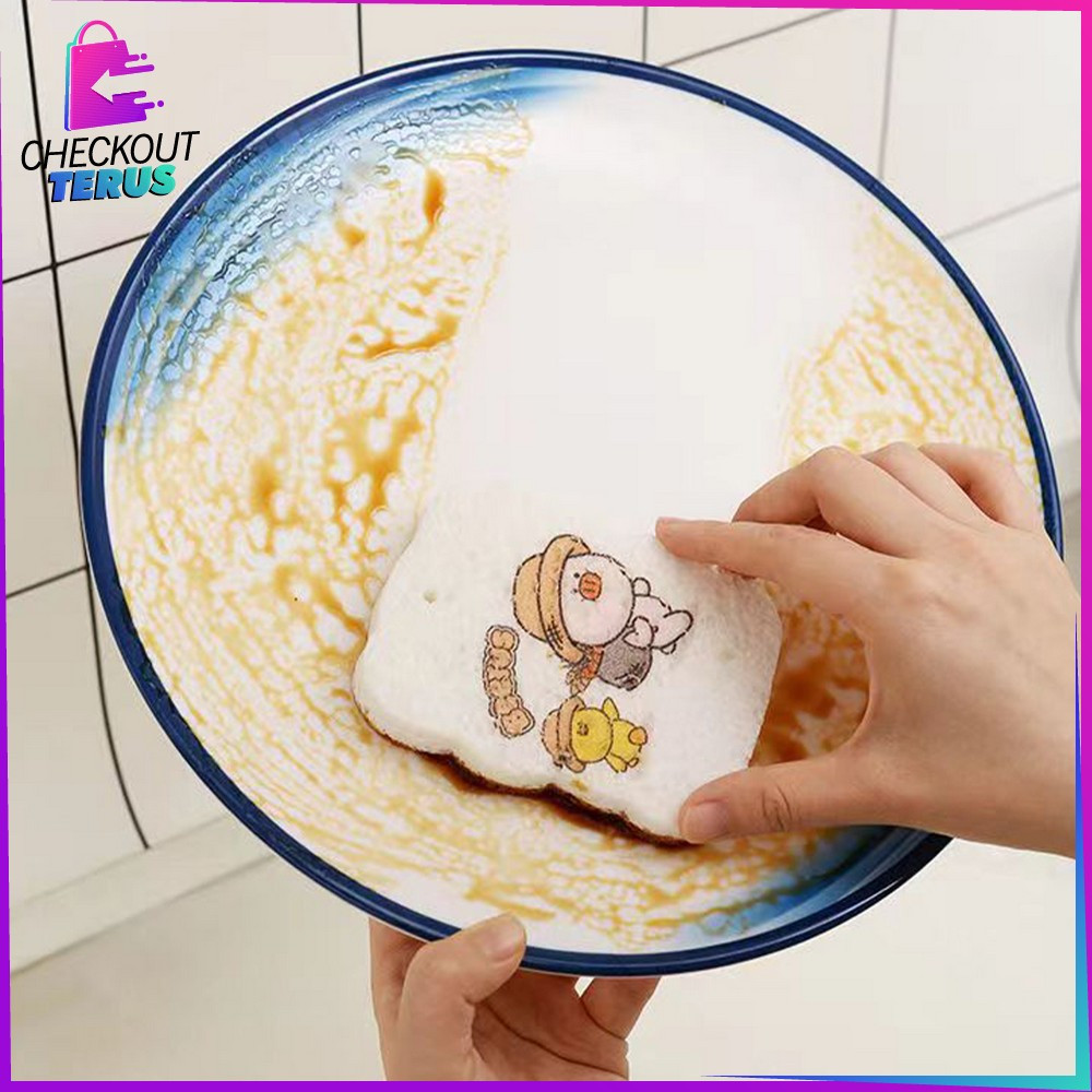 Jual CT C929 Spons Cuci Piring Karakter Lucu Spons Busa Magic Motif ...