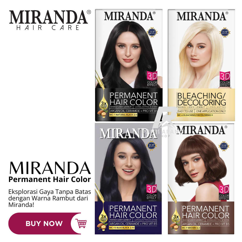 Jual Miranda Hair Color 30ml Cat Rambut Permanen Tahan Lama Pilihan ...