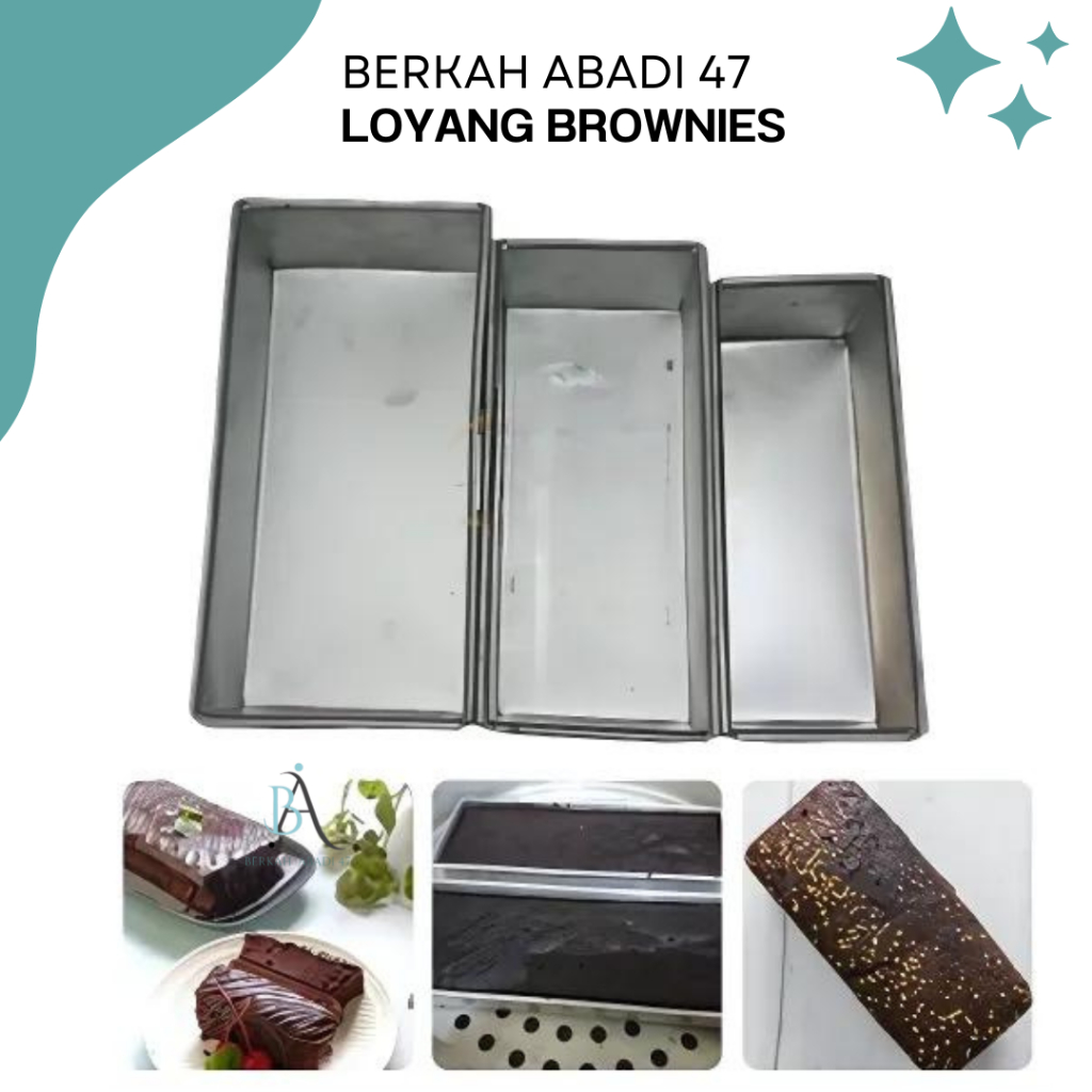 Jual Loyang 1 Set Loyang Roti Isi 3 Pcs Loyang Brownis Loyang Kotak Set ...