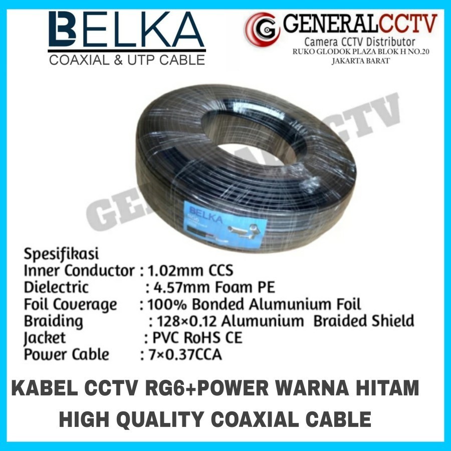 Jual KABEL CCTV COAXIAL RG6 + POWER HIGH QUALITY PER METER | Shopee ...